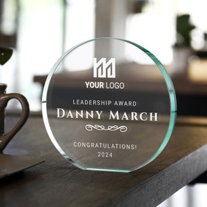 Personalized Award Employee of the Year | Employee Award Plaque With ...