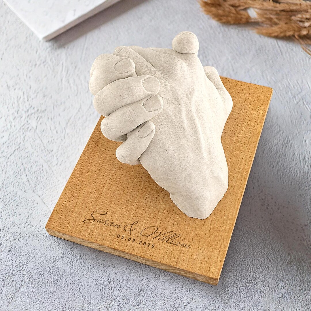 DIY Couples Hand Casting Kit Personalized Plaster Hand Mold Unique ...