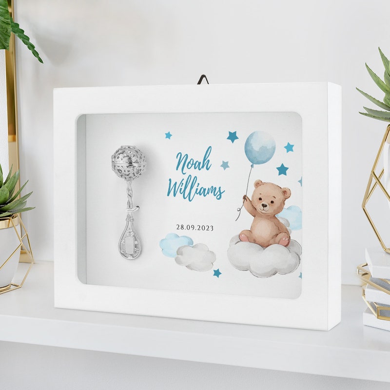 Silver Baby Rattle - Etsy