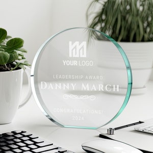 Personalized Award Employee of the Year | Employee Award Plaque With ...