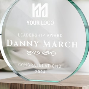 Personalized Award Employee of the Year | Employee Award Plaque With ...