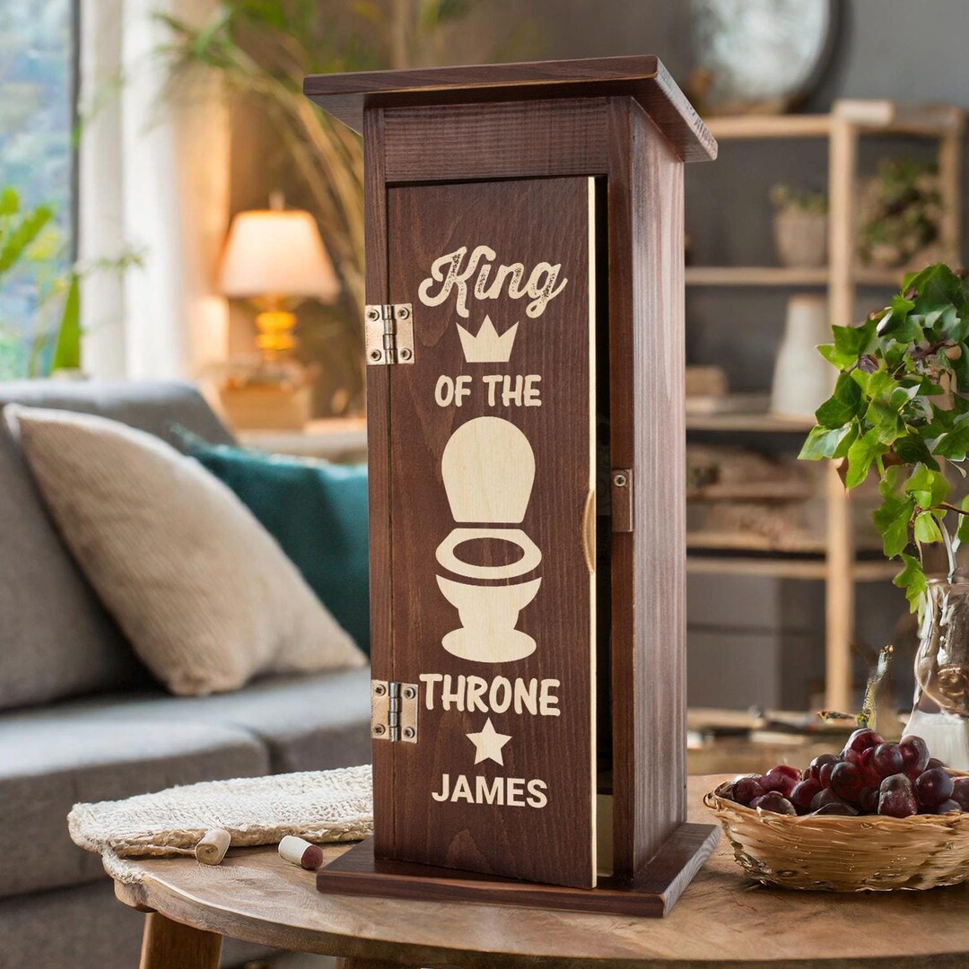 Personalized Wooden Toilet Alcohol Box: Funny Birthday Gift - Etsy
