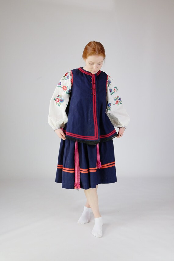 Antique ukrainian costume Set of vest and skirt Ukrai… - Gem