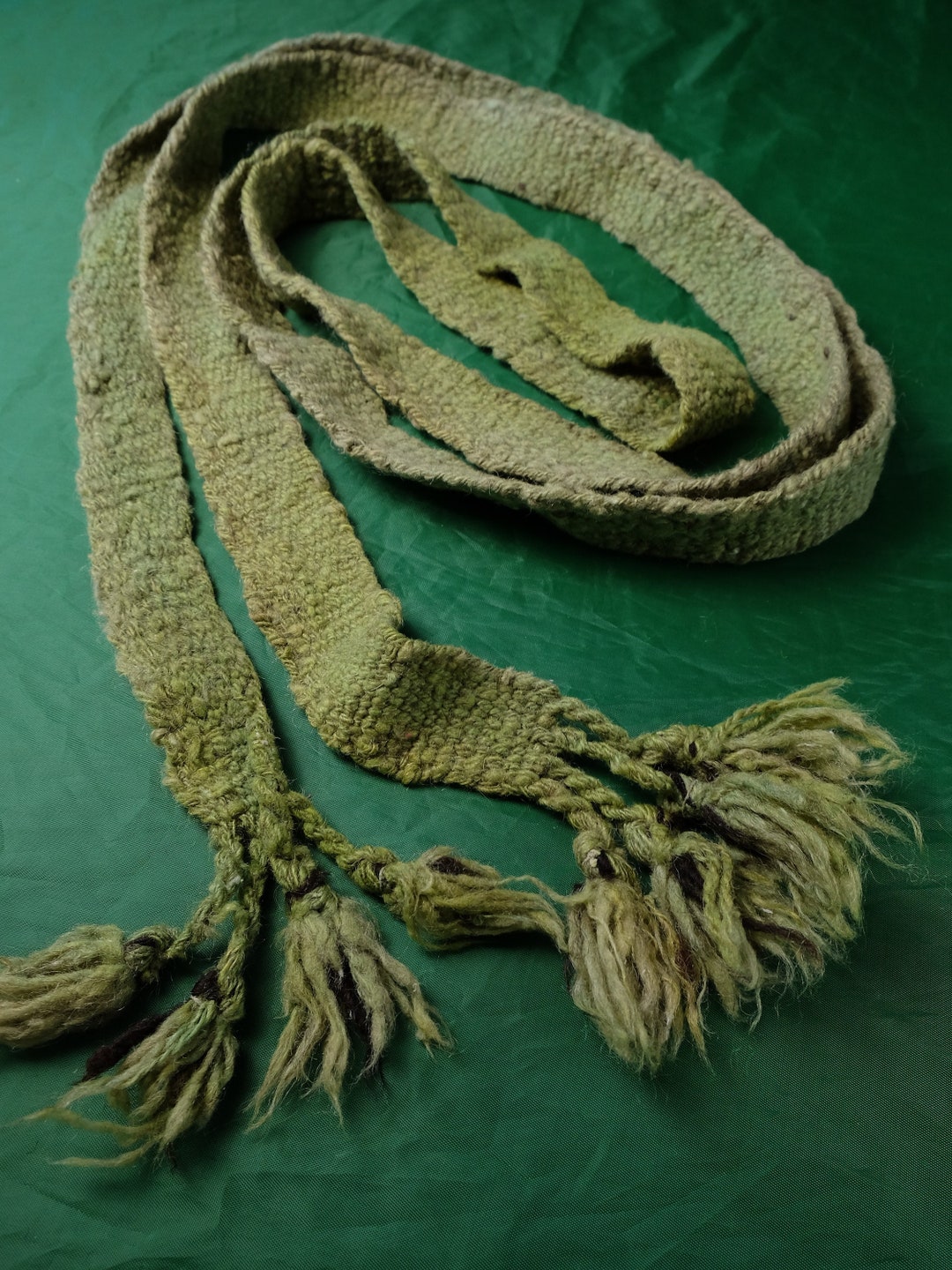 Antique Rare Belt GREEN Color Belt Collectible Belt Ukrainian Belt ...