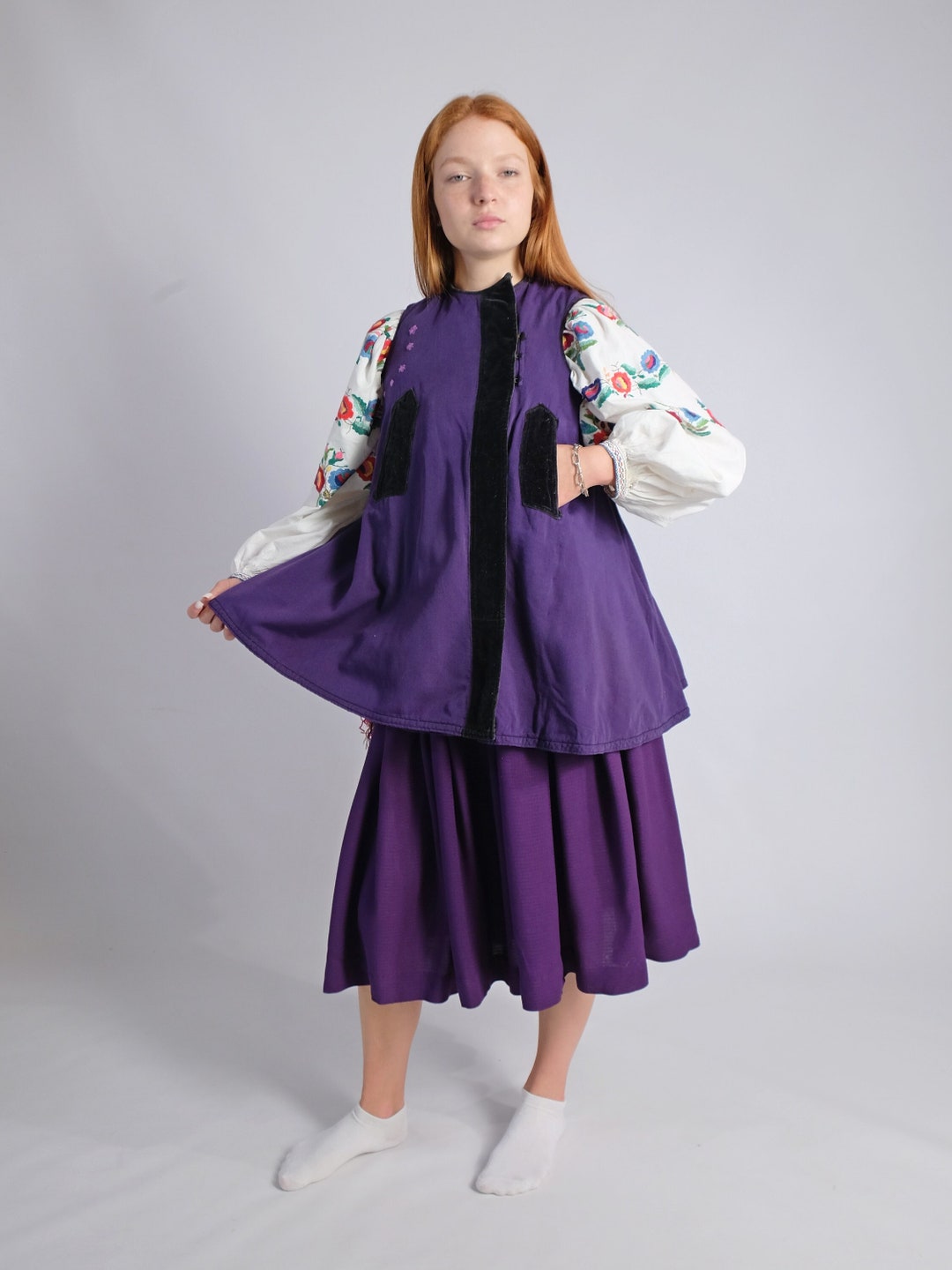 Rare Antique Vest Violet Vest Antique Purple Vest Rare Colore Vest Rare ...