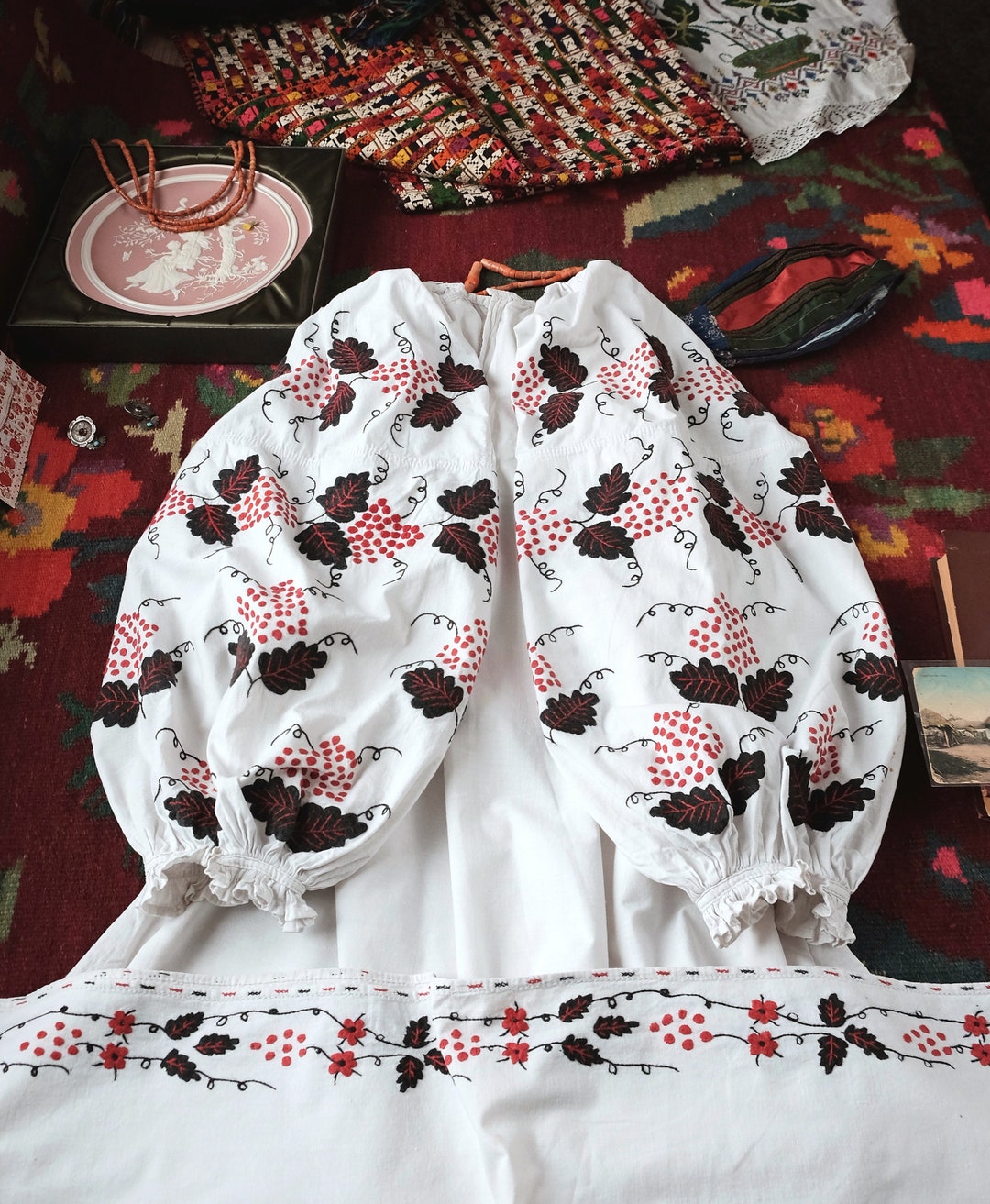 Interesting Dress Plus Size Beautiful Antique Dress Antique Cotton ...