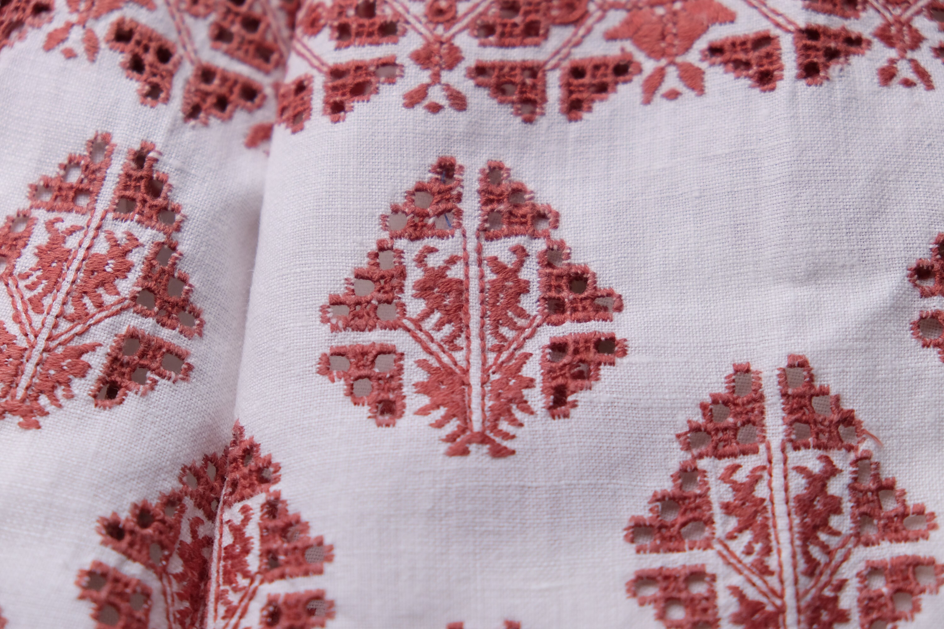 NATURAL DYE embroidery Oak embroidery Linen dress Original | Etsy