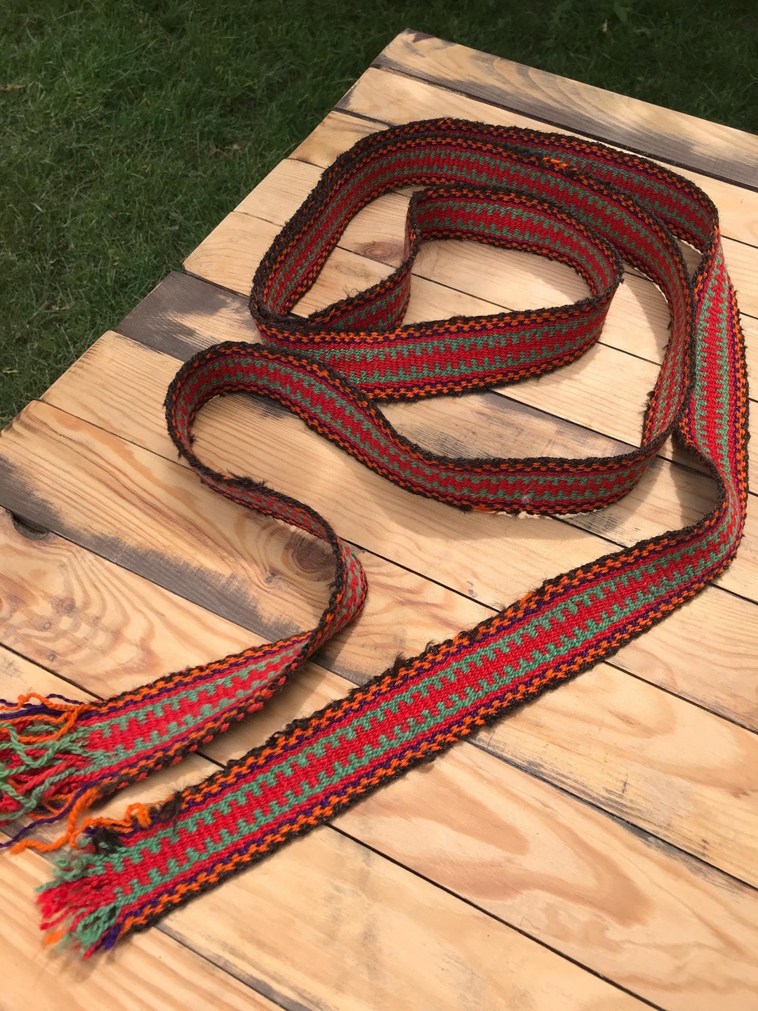 Antique Belt Antique Ukrainian Belt Traditional Belt Folk Belt Wool ...