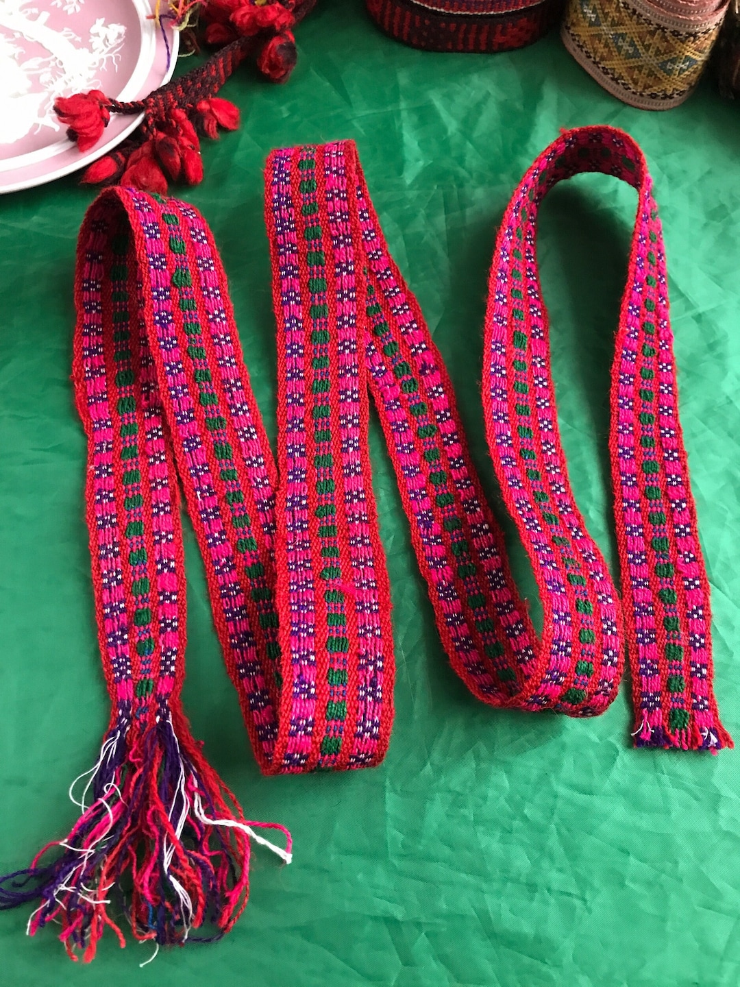 Antique Ukrainian Belt Hutsul Region Belt Very Nice Belt Vyshyvanka ...