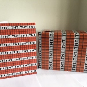 Minecraft Inspired Wrapping Paper/gift Wrap and Greeting Cards - Etsy