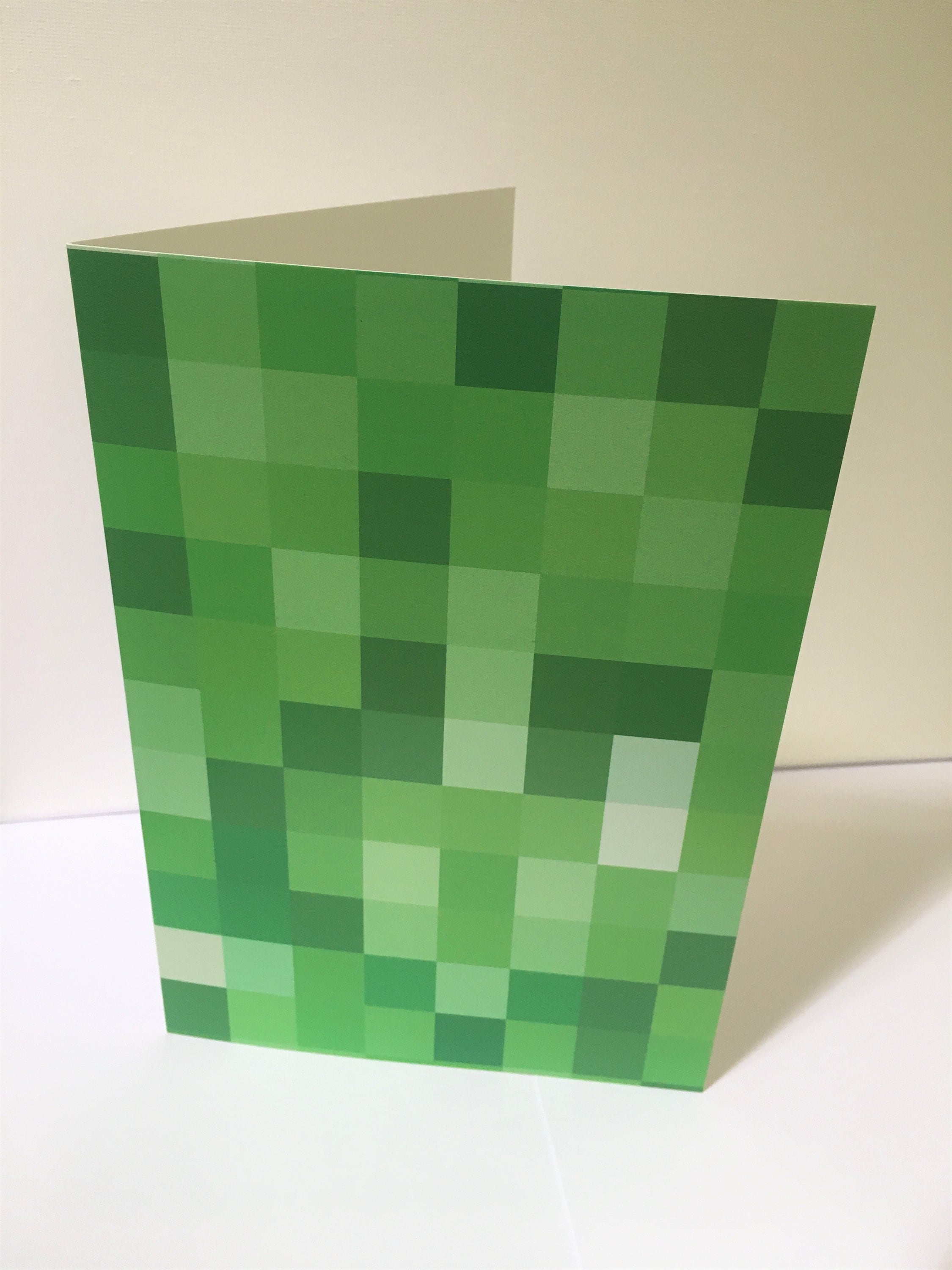 Minecraft Inspired Birthday Card / Greeting Card - Etsy