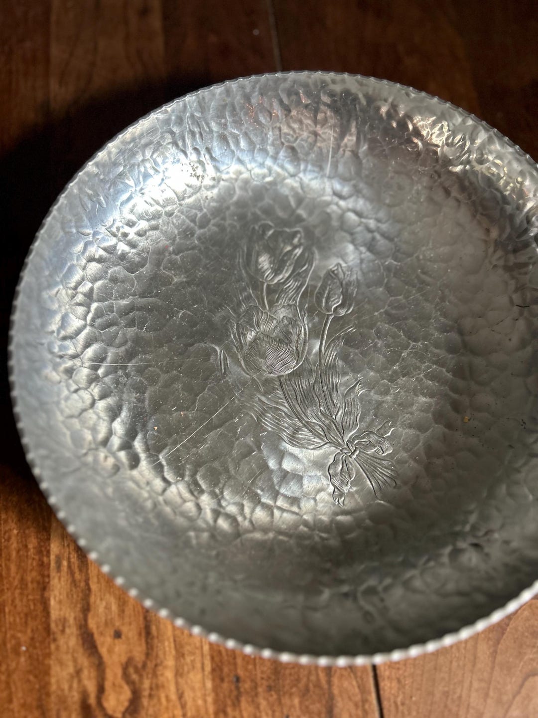 1950’s Rodney Kent Hammered Aluminum Tulip Bowl - Etsy