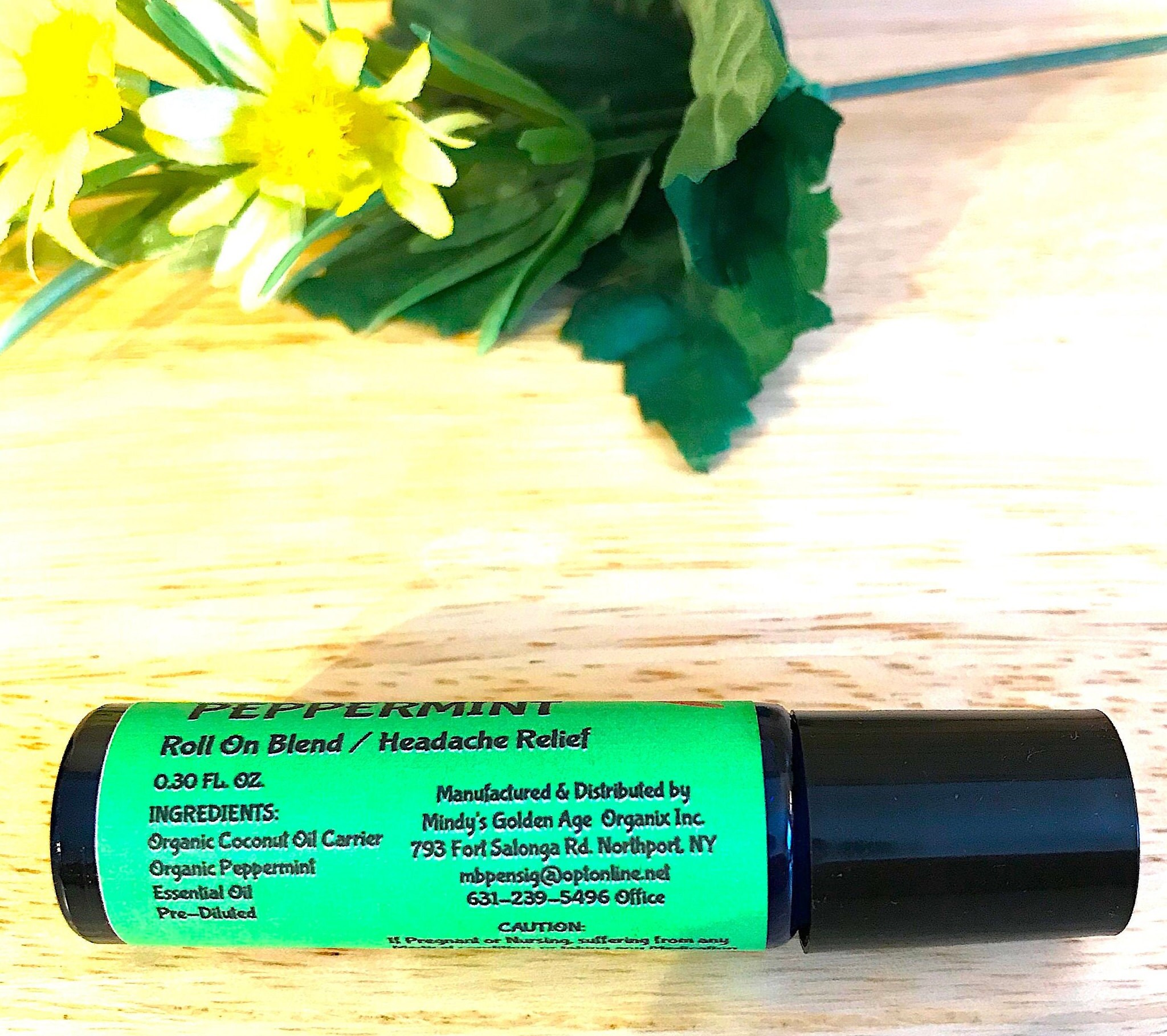 Organic Peppermint Roll-on Essential Oil peppermint Essential Oil Roll ...