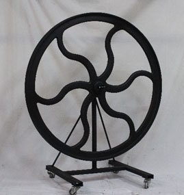 Antique Flywheel on Stand - Etsy
