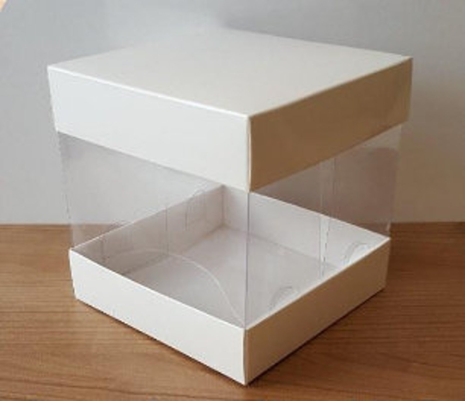 Folding Disassembled Box Double Lid Clear Cardboard Box - Etsy