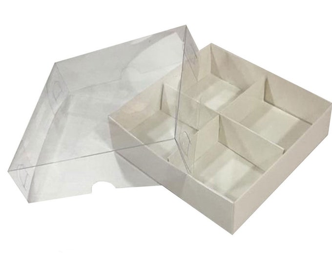 Folding Disassembled Box Gift Box With Transparent Lid, 10 Pcs, Sizes 4 ...