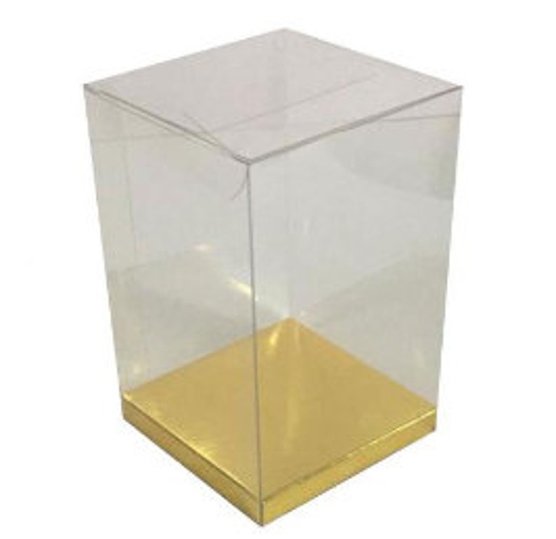 Transparent Gift Boxes With Inner Riser, 10 Pieces, 6x6x8 Cm - 2.34 "x2 ...