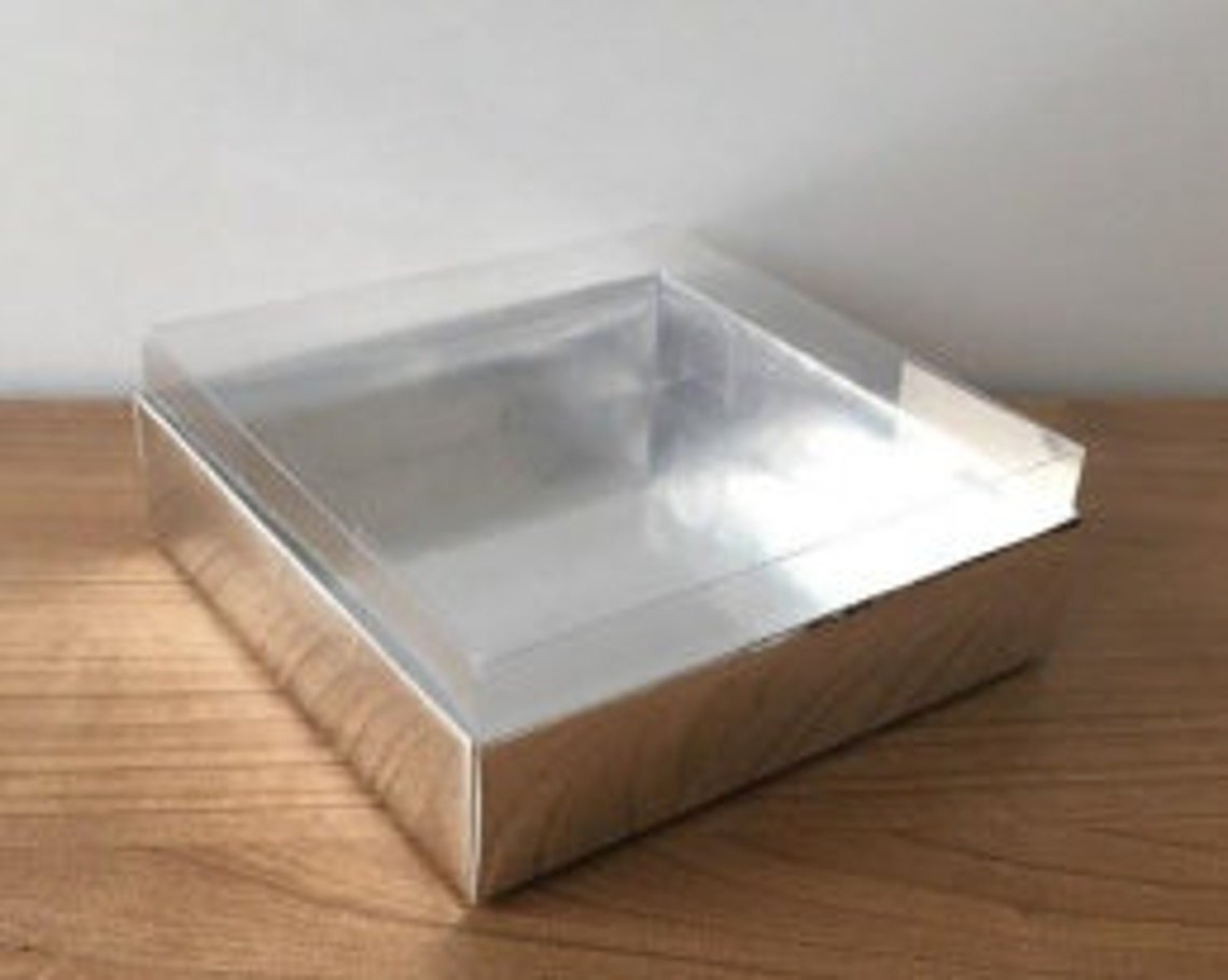 10 PIECES Cardboard Box With Clear Lid Baby Shower Favor Box - Etsy