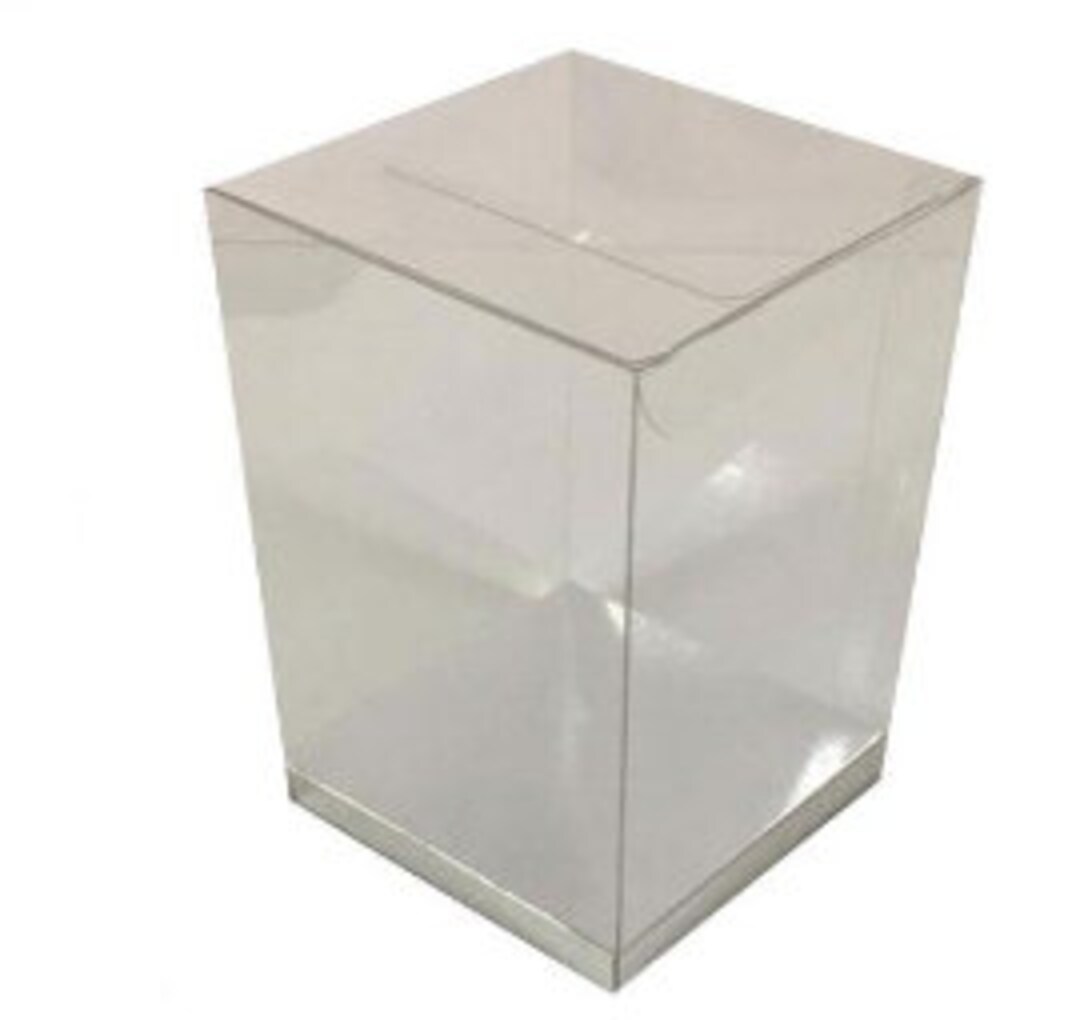Transparent Gift Boxes With Inner Riser, 10 Pieces, 5x5x12 Cm 2x2 X4.7 ...