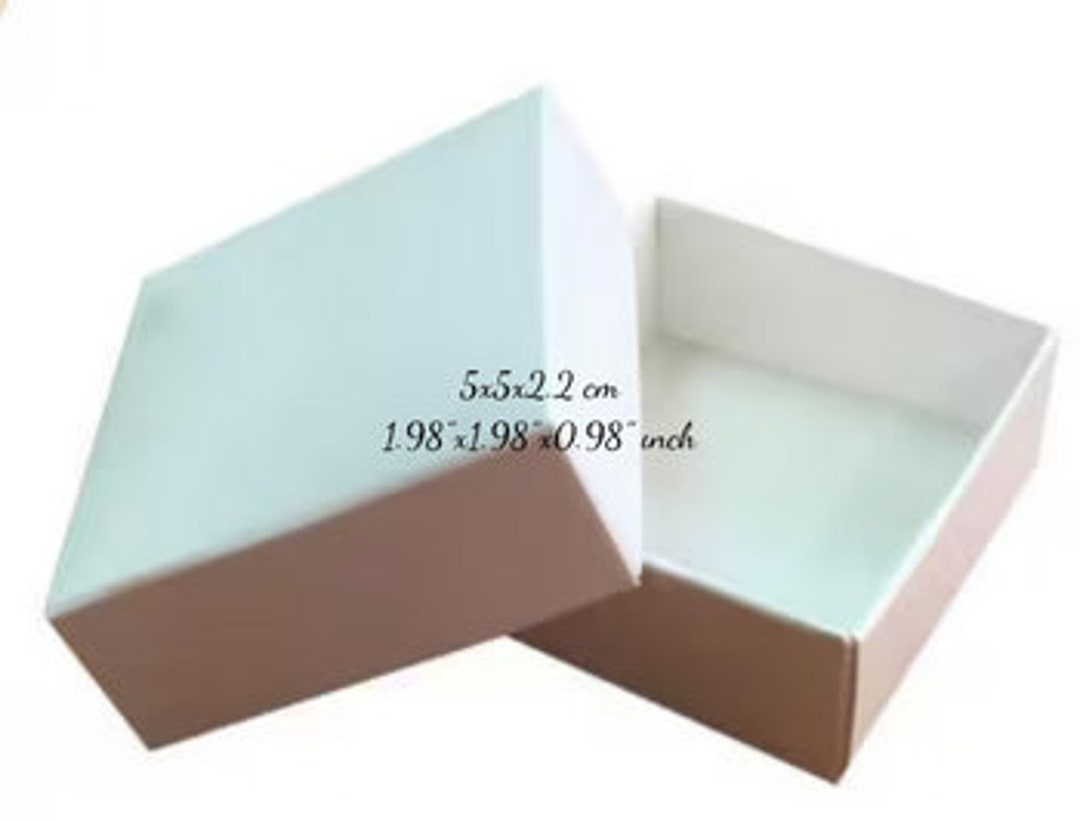 Folding Disassembled Box 2"x2"x0.98"inch Size Cardboard Gift Boxes 10 ...