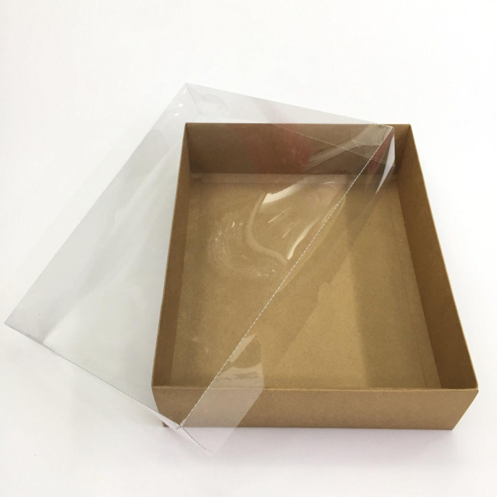 3.5''x4.7''x1.2'' Cardboard Lidded Boxes - Transparent Storage Solution ...