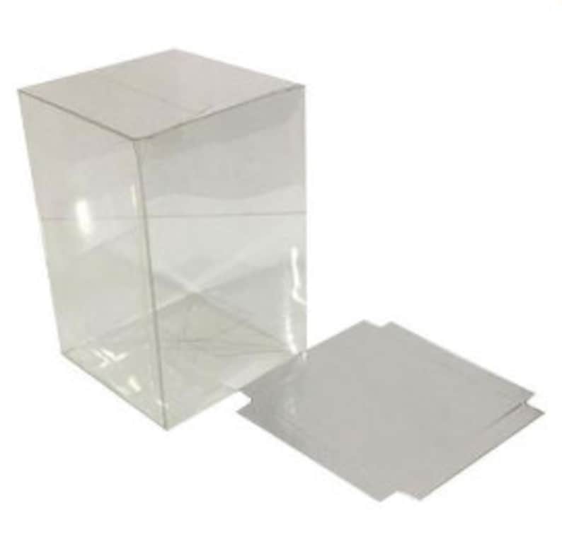 Transparent Gift Boxes With Inner Riser, 10 Pieces, 5x5x12 Cm - 2"x2 ...