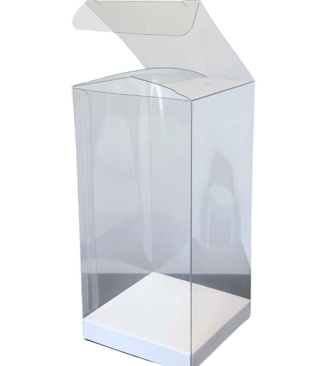 Transparent Gift Boxes With Inner Riser, 10 Pieces, 5x5x12 Cm - 2"x2 ...