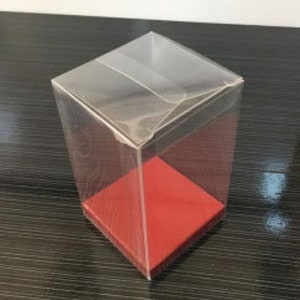 Folding Disassembled Box Transparent Gift Boxes With Inner Riser, 10 ...