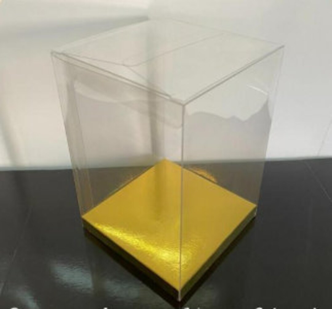 Transparent Gift Boxes With Inner Riser, 10 Pieces, 10x10x14 Cm - 3.9 ...