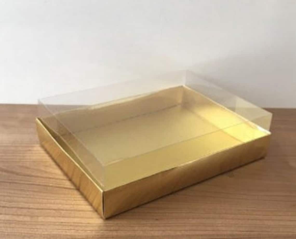 Folding Disassembled Box Cardboard Box With Transparent Lid | Etsy