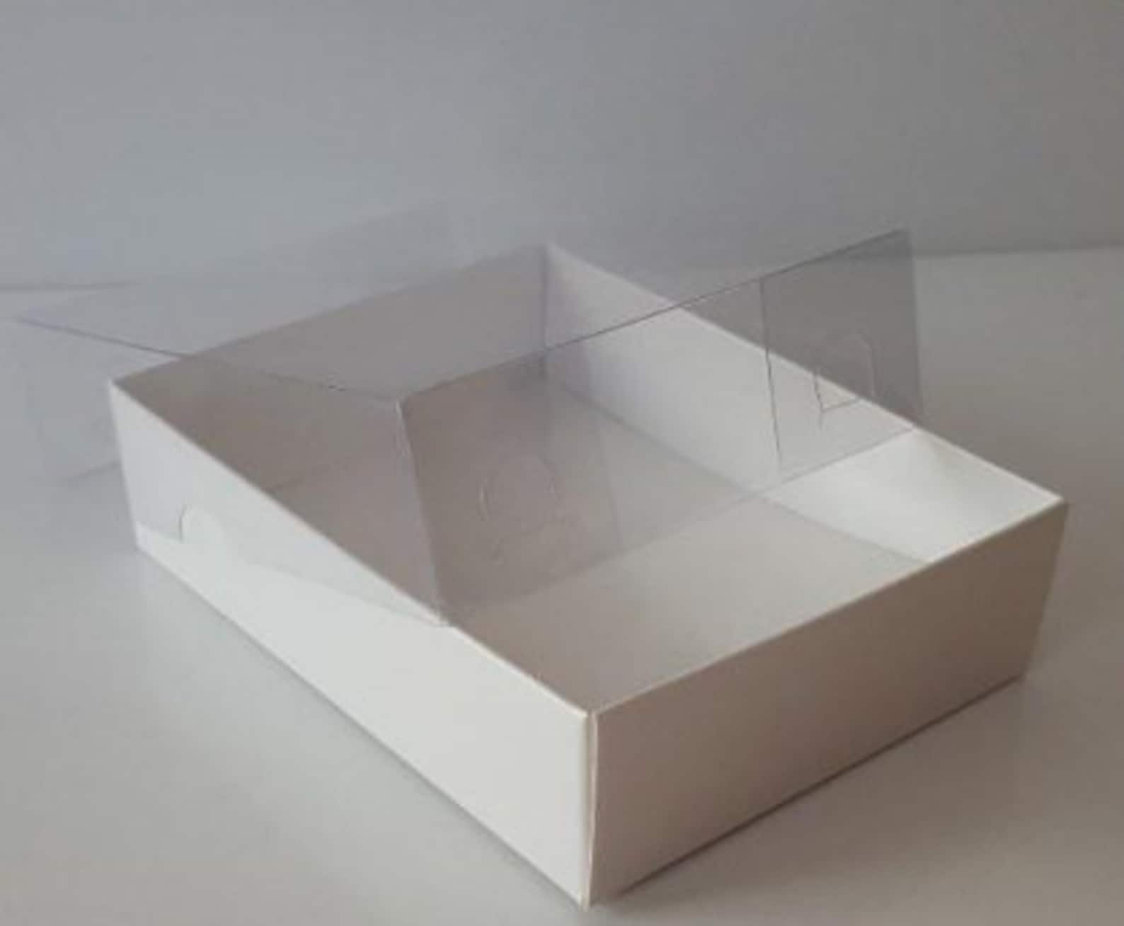 Cardboard Transparent Boxes With Lids - 3.5''X4.7''X1.2'' İnch Sizes ...