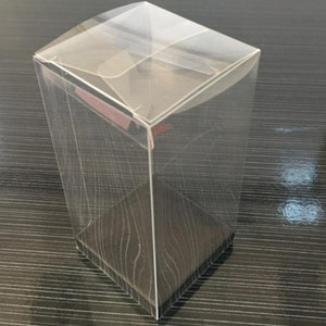 Transparent Gift Boxes With Inner Riser, 10 Pieces, 6x6x14 Cm 2.34 x2 ...