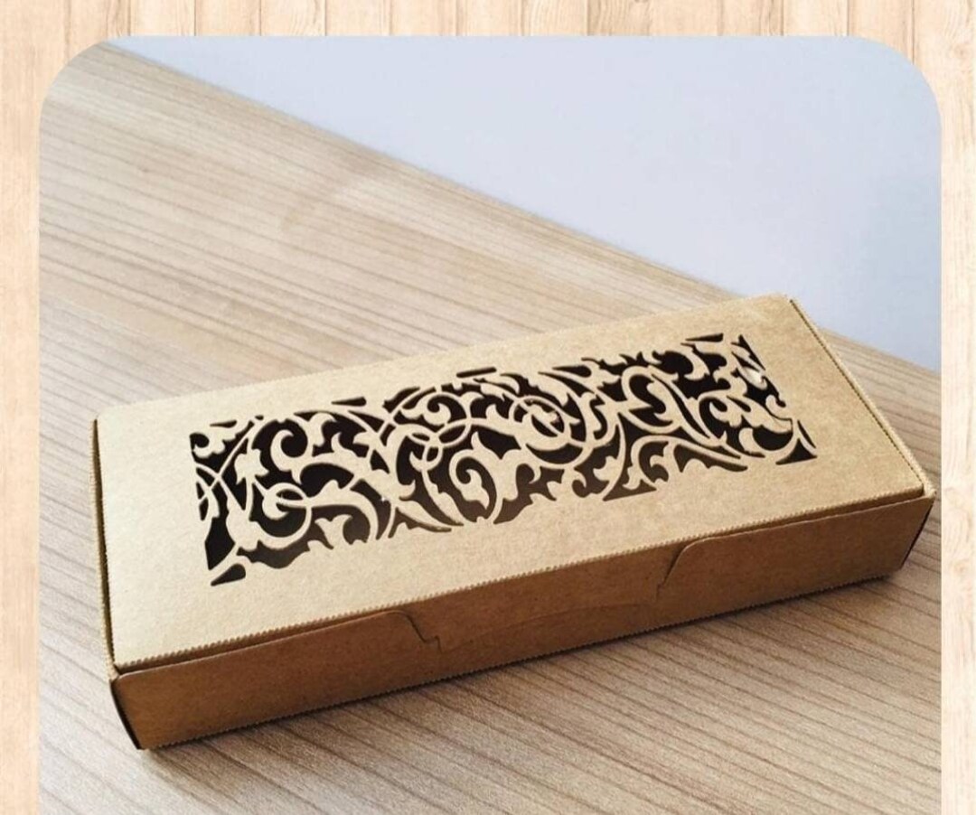 Folding Disassembled Box Gift Boxes Palace Patterned Laser Cut Box on 6 ...