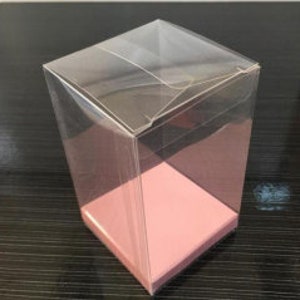 Folding Disassembled Box Transparent Gift Boxes With Inner Riser, 10 ...