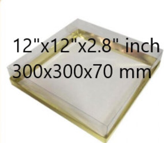 Folding Disassembled Box 12x12x2.8 Inch Size | Etsy