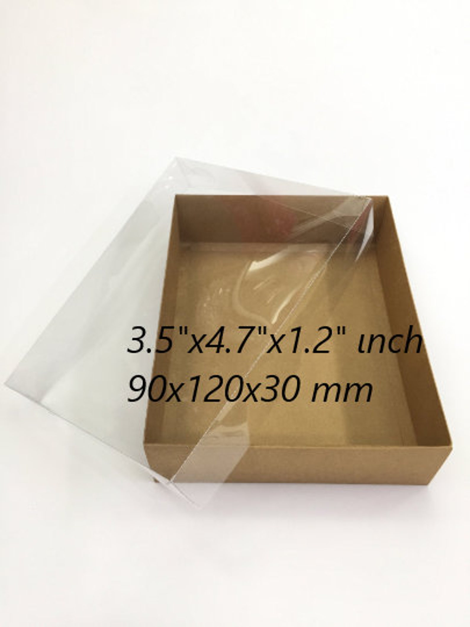 Cardboard Transparent Boxes With Lids - Etsy