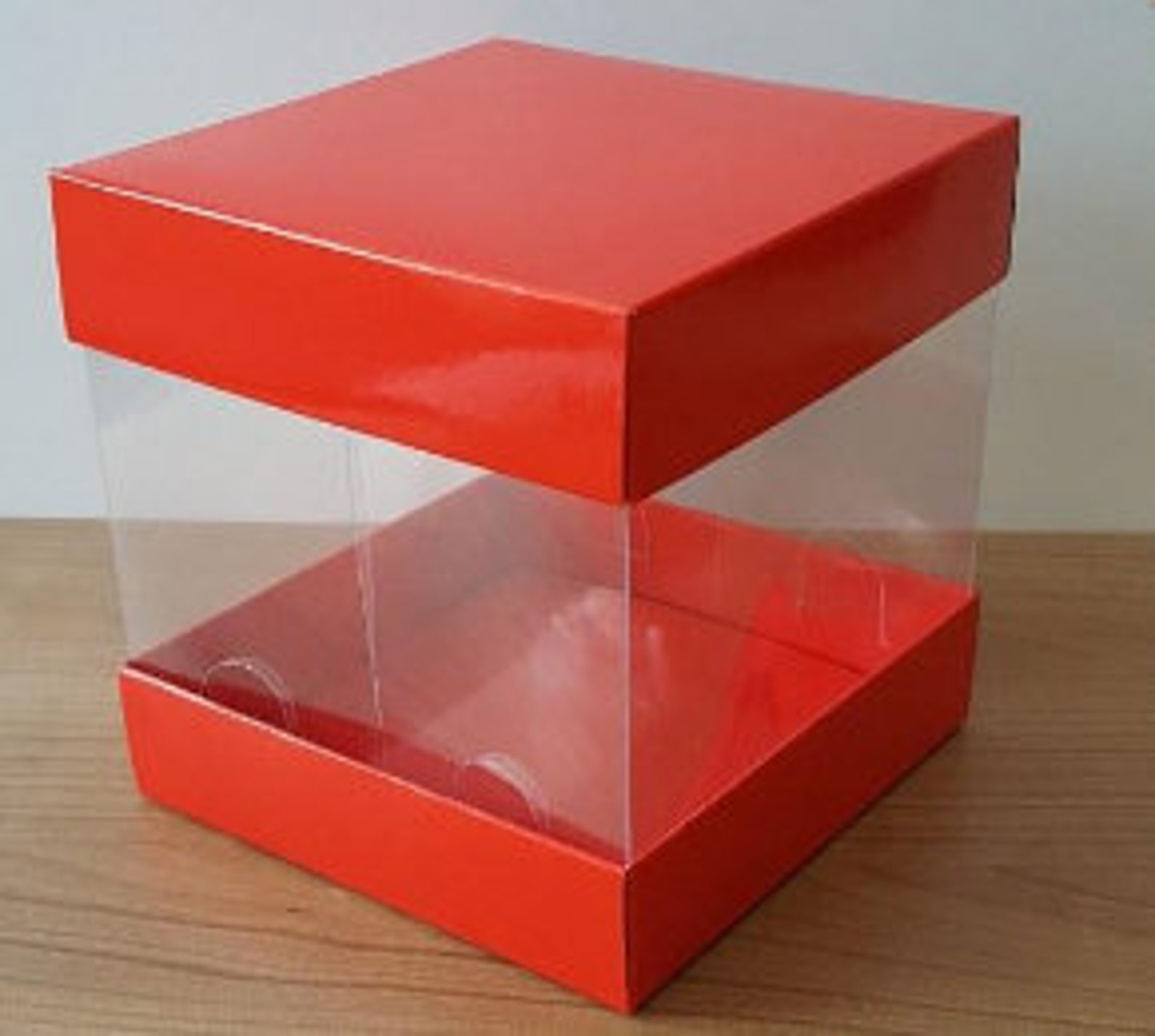 Folding Disassembled Box Double Lid Clear Cardboard Box - Etsy