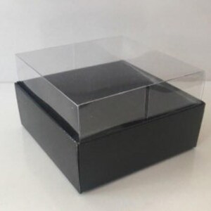 3.14"x3.14" Disassembled Cardboard Boxes With Acetate Lids - Etsy