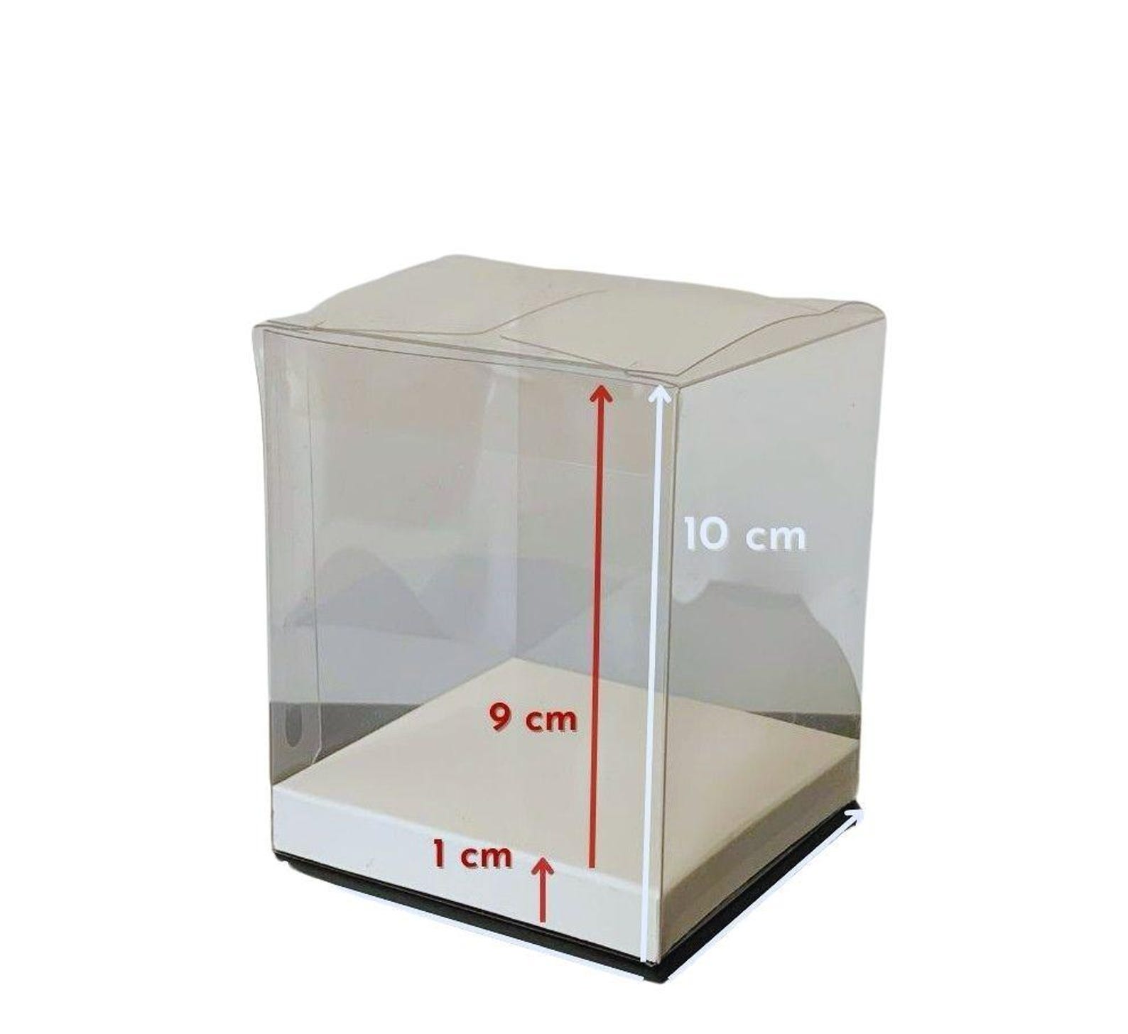 Folding Disassembled Box Transparent Gift Boxes With Inner Riser, 10 ...