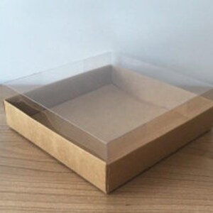 5.9"x5.9"x2" Inch Sizes Wedding Gift Transparent Lid Box 10 Pc , Gift ...