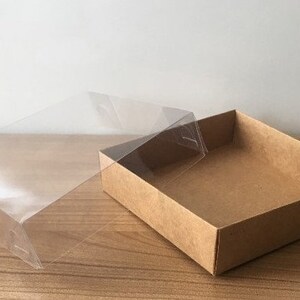 Folding Disassembled Box Gift Box With Transparent Lid, 10 Pcs, Sizes 5 ...