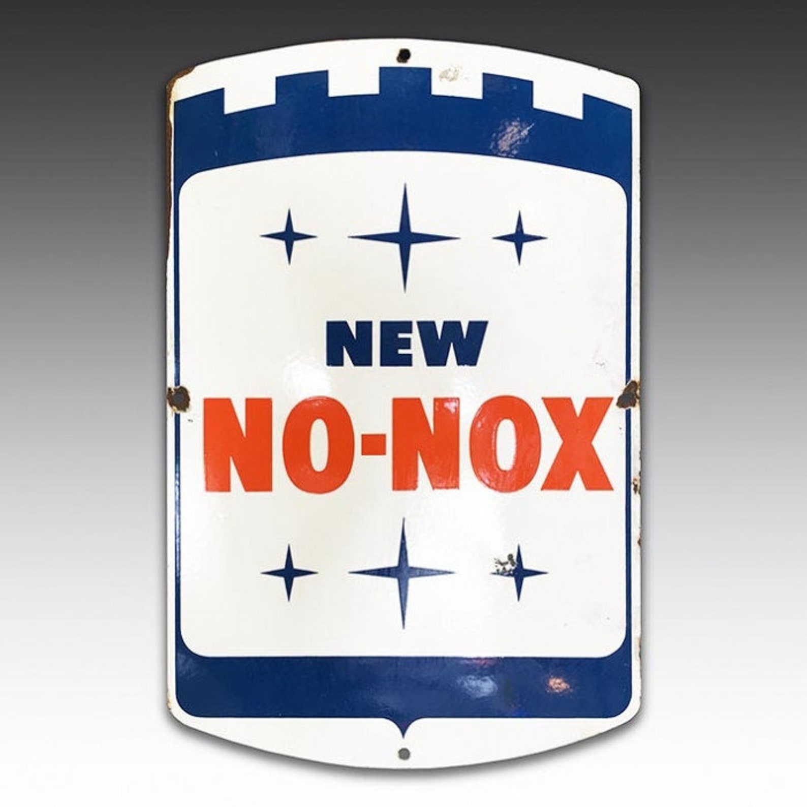 Original New No-Nox vintage enamel sign | Etsy