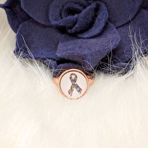 Autism Awareness Rings, Ribbon Ring, Heart Ring, Puzzle Piece Jewelry ...