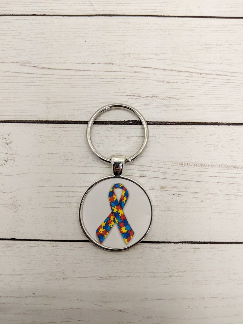 Autism Awareness Keychains Personalized Keychain Custom - Etsy
