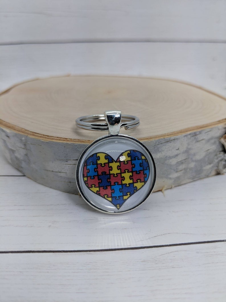 Autism awareness keychains personalized keychain custom | Etsy