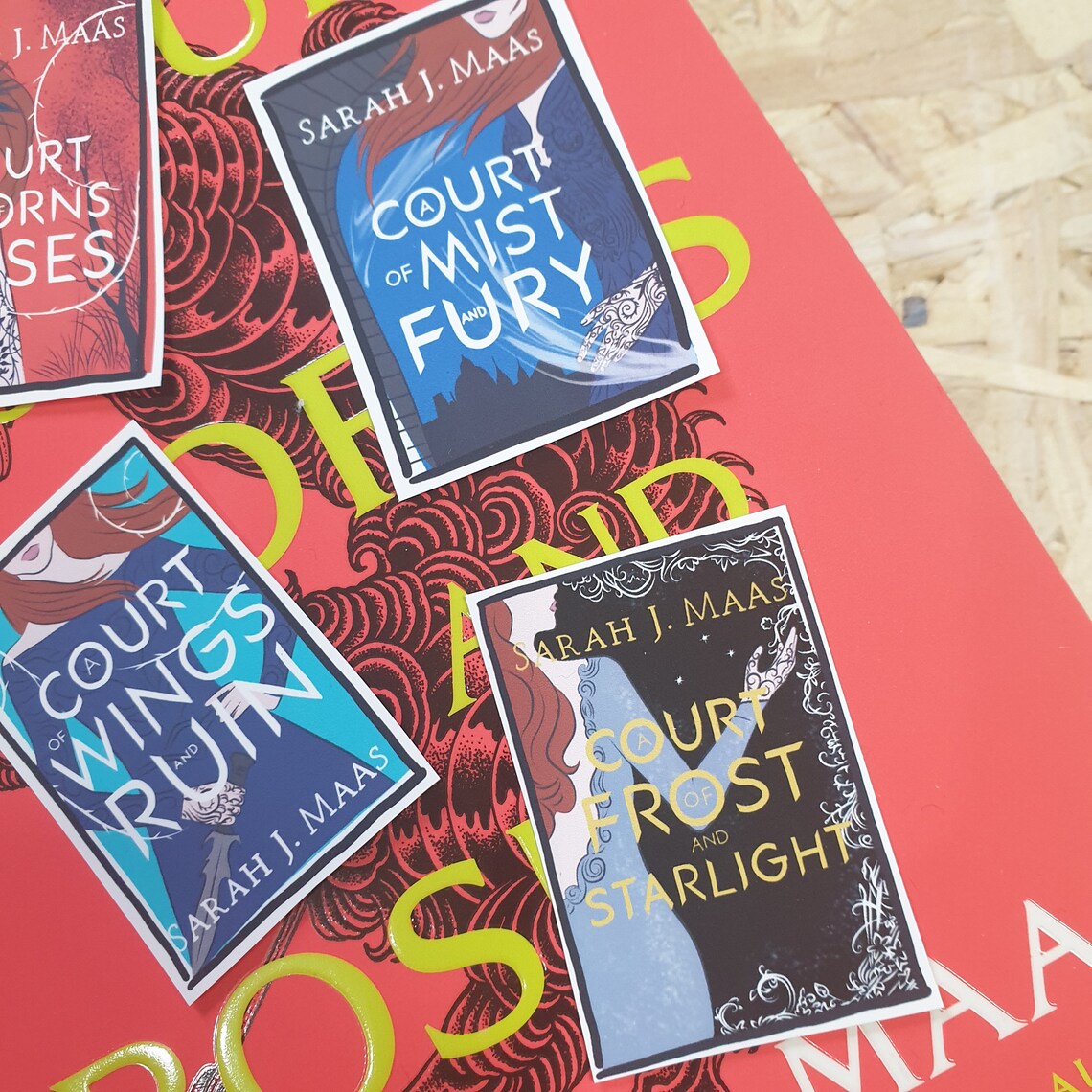 ACOTAR Book Sticker Set Bullet Journal Stickers Sarah - Etsy