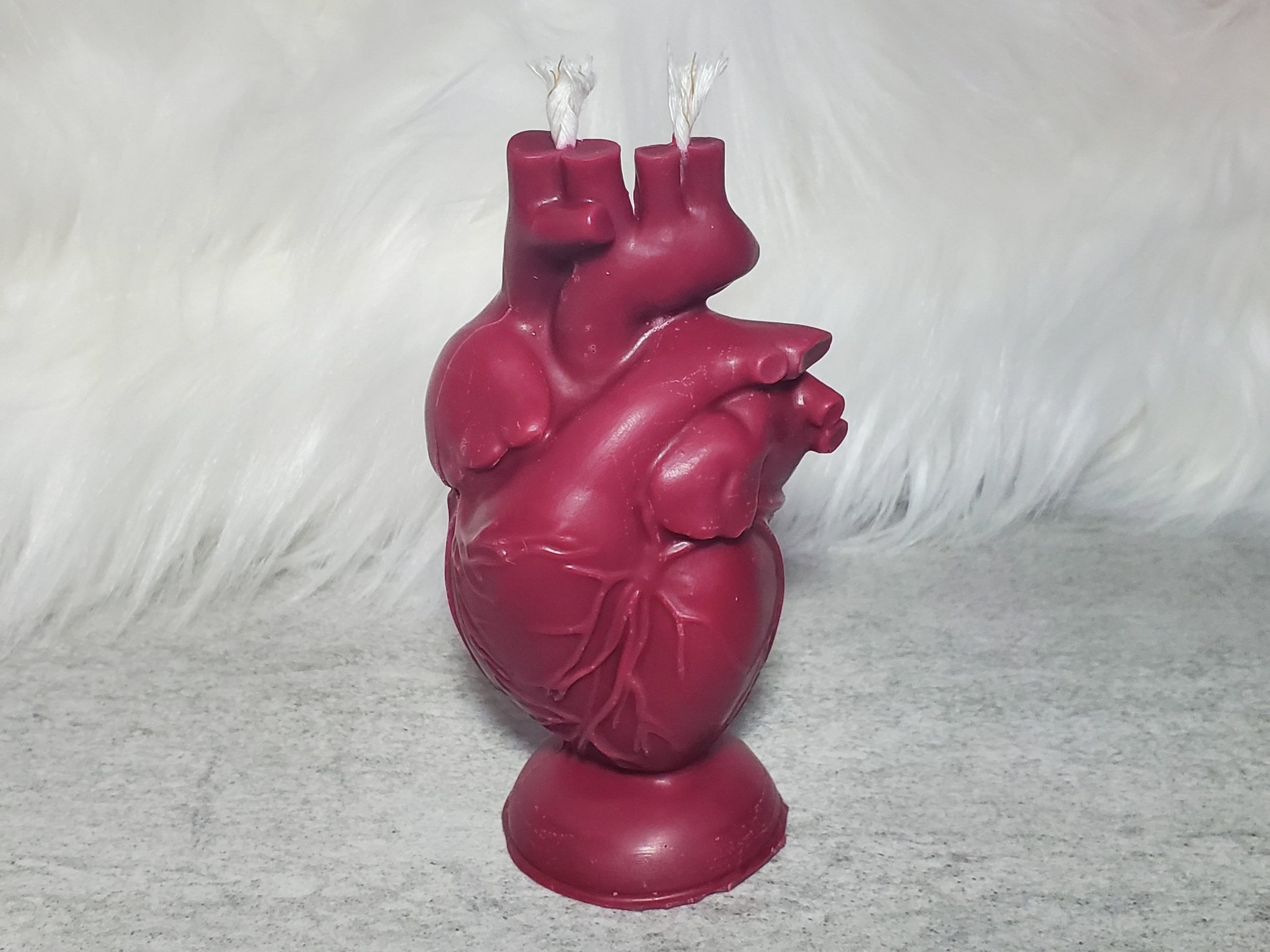 Anatomical Heart Shaped Candle: Custom Scent and Color Soy | Etsy
