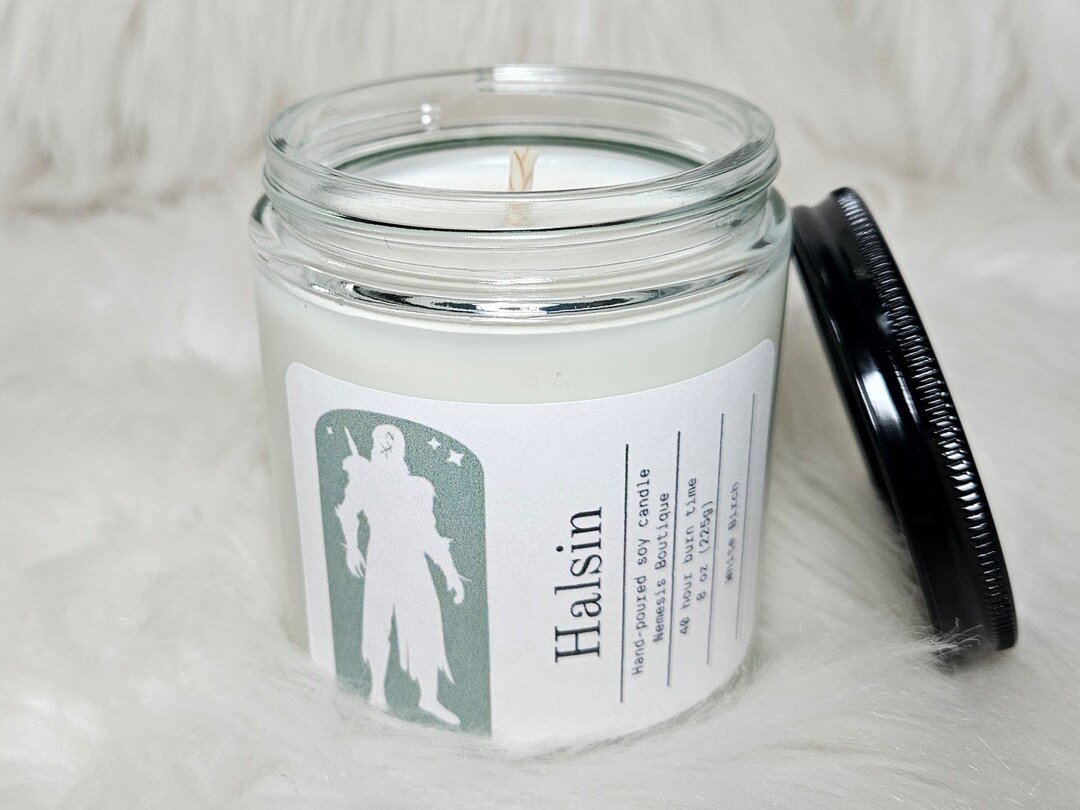 Halsin Candle, White Birch, 100% Soy Wax, 8oz, BG3 Candle. - Etsy