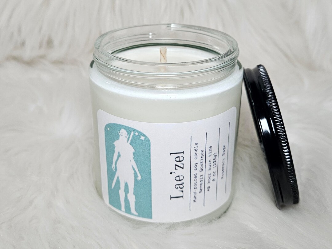 Lae'zel Candle , Rosemary Sage, 100% Soy Wax, 8oz, BG3 Candle. - Etsy