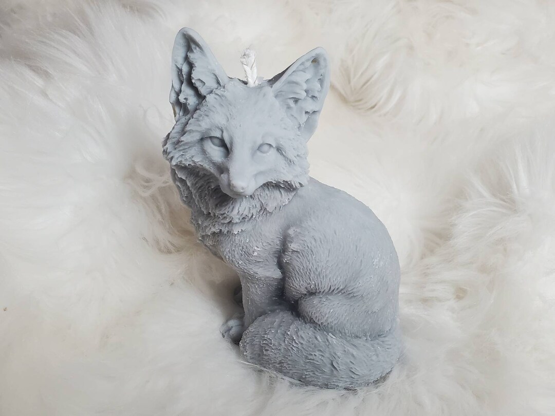 Large Fox Shaped Candle: Custom Scent and Color, Soy Wax - Etsy